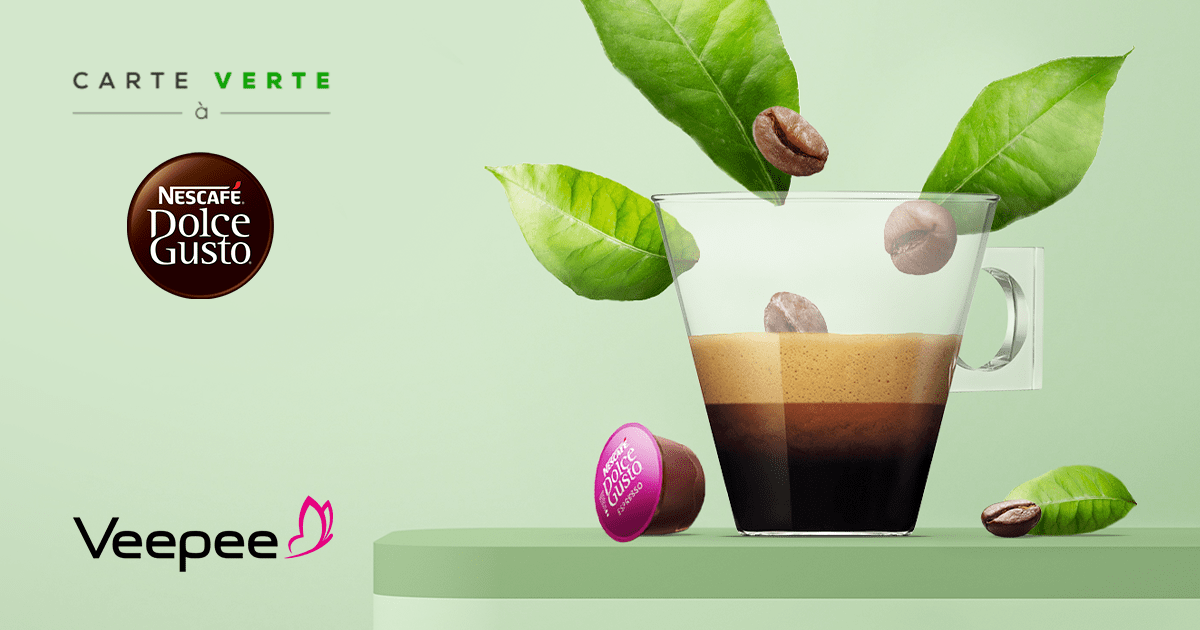 Carte rose à Nescafe