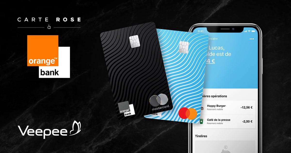 Carte rose à Orange Bank